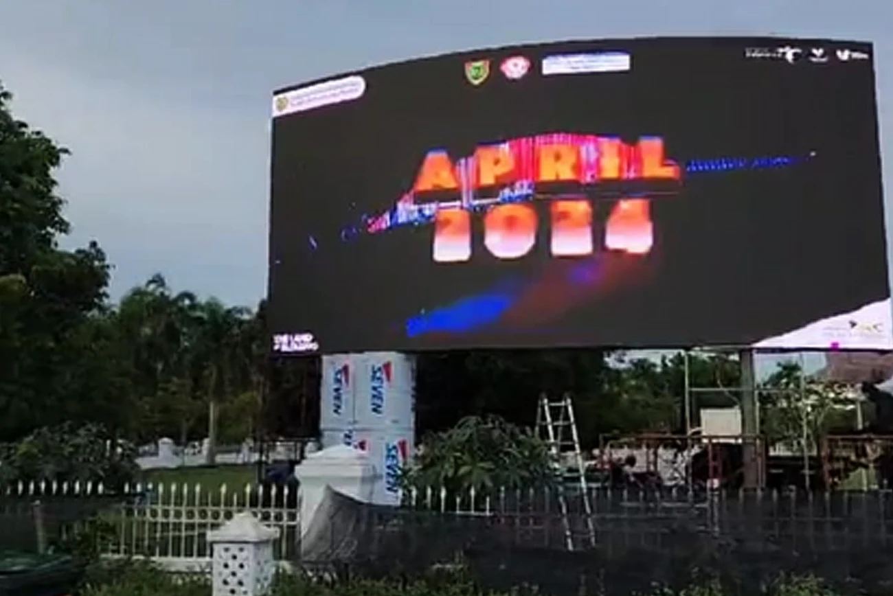 LED Display P4 Outdoor Kantor Gubernur Palangkaraya